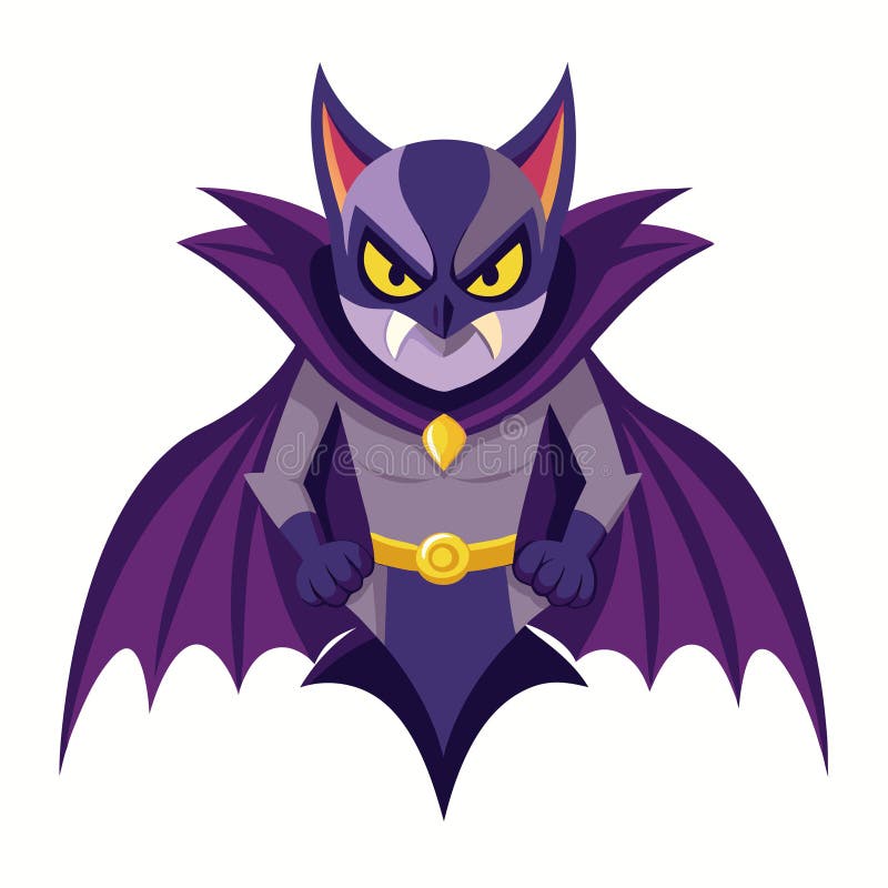 Print Handsome Bat Clipart Vector Illustration Featuring Detailed and ...