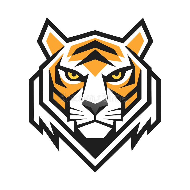 Minimalist Logo Tiger Vector Illustration Design Stock Illustration ...