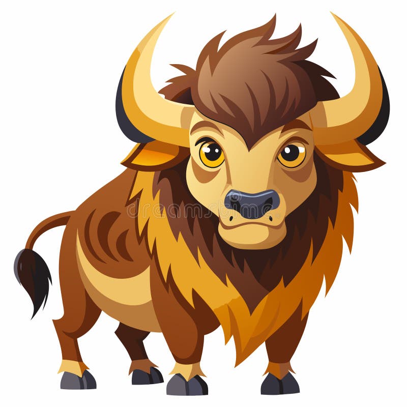 Print Bison Art Vector Set Beautiful Illustrations of American Buffalo ...