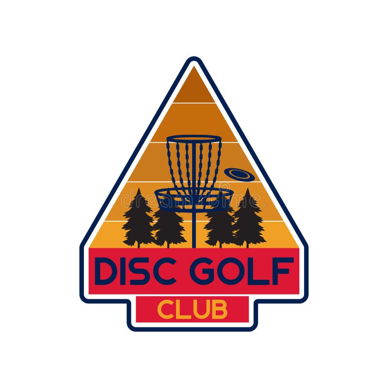 Disc Golf Log and T Shirt Design Stock Illustration - Illustration of ...