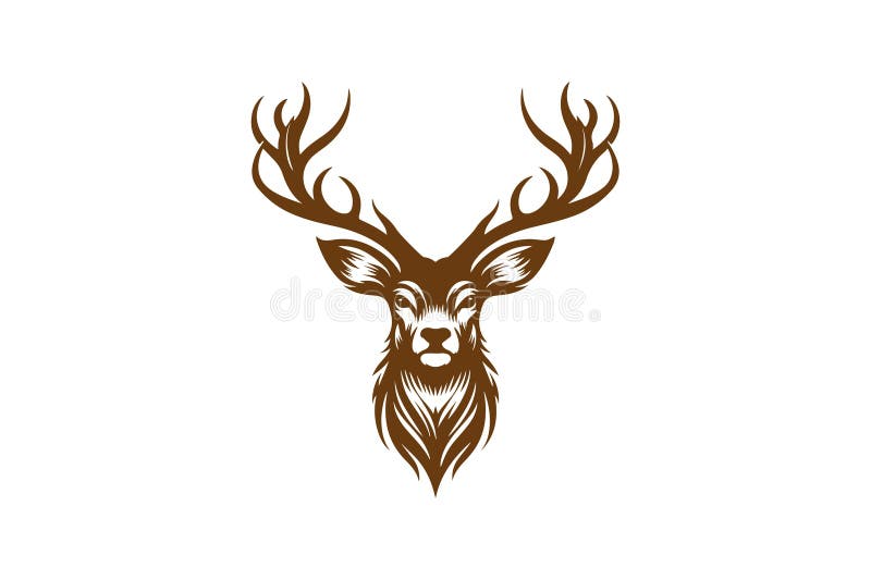 Dear Head Silhouette Vector Eps Stock Illustration - Illustration of ...