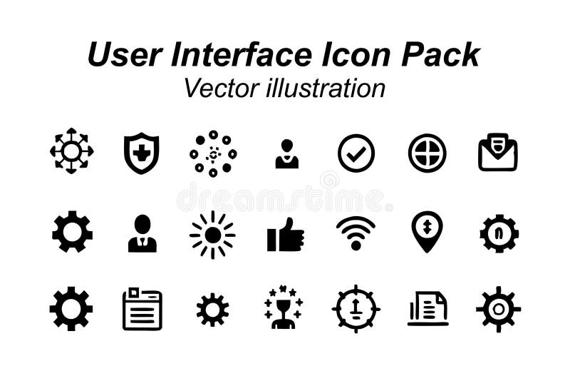 UI, it, Technology Icons Vector Stock Vector - Illustration of dynamic ...
