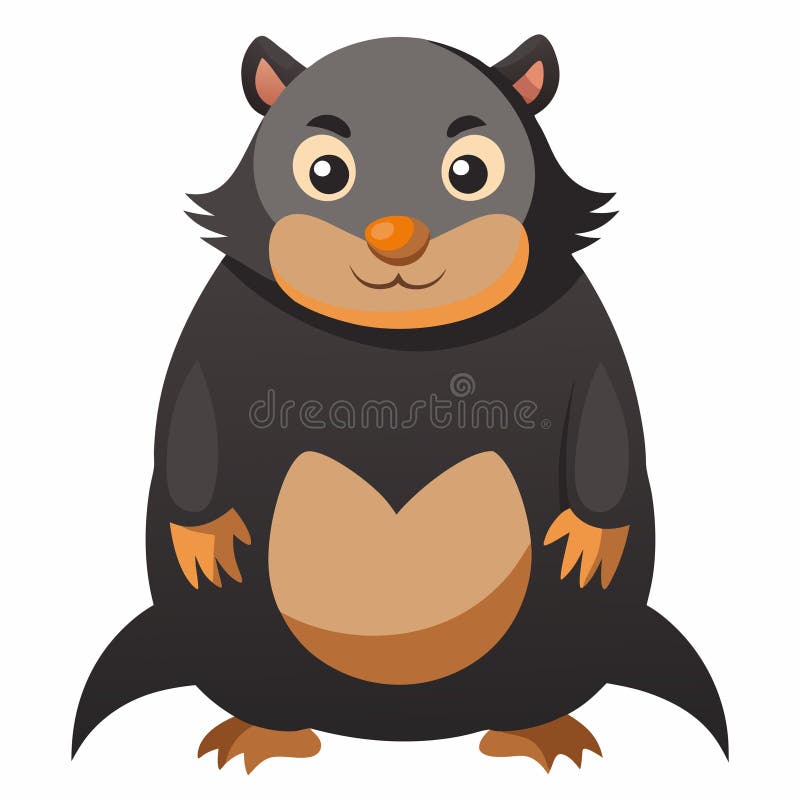 Print Handsome Mole Clipart Vector Art for Creative Projects and ...