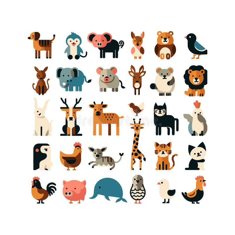 Simple Animals Stock Illustrations – 59,632 Simple Animals Stock ...