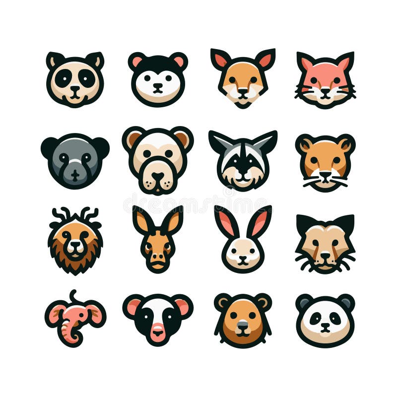 Simple Animals Icon Logo Vector Art Stock Vector - Illustration of logo ...