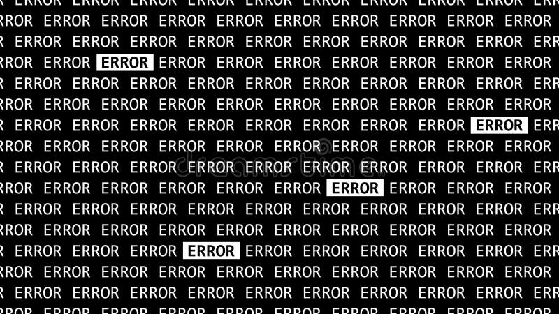 Error Message Text Full Black Screen Background Stock Illustration ...