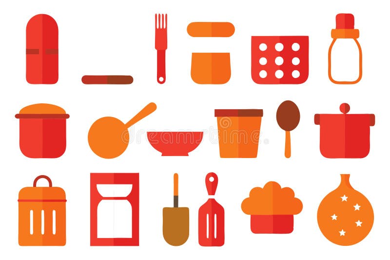 Comprehensive Kitchen Tools Silhouette Vector Collection Essential ...