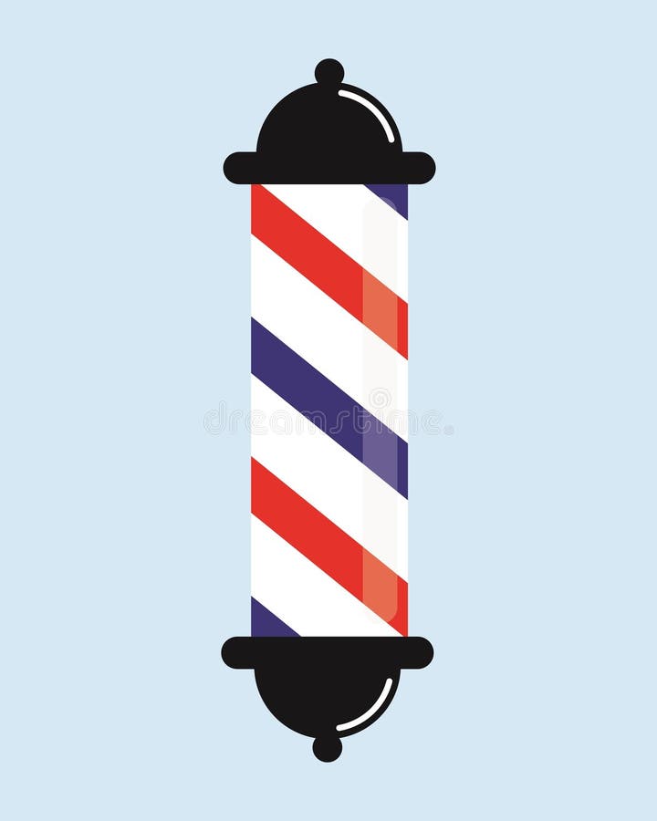 Barber Pole Icon Vector Sign Illlustration Design Isolated. Classic ...