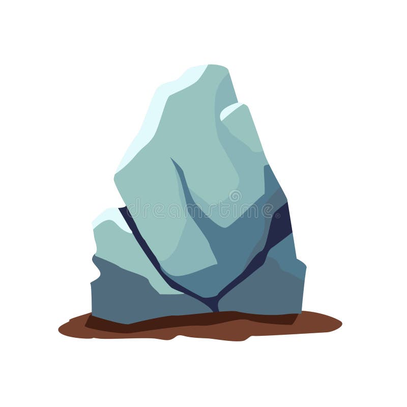 Rock Stone Vector Illustration, Nature Landscape Design Template ...