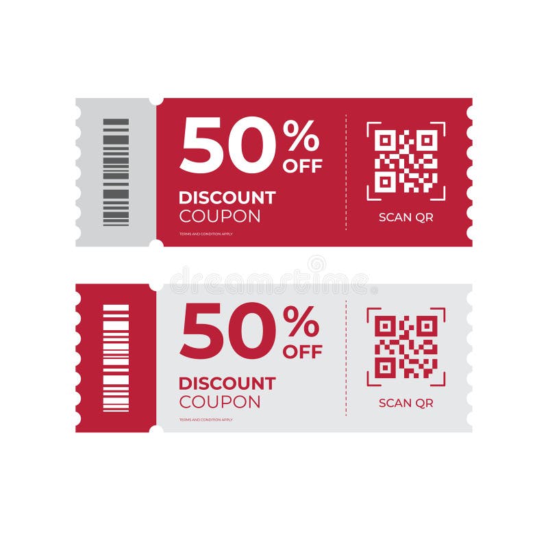 Gift Voucher with Buy 1 Get 1 Coupon BOGO. 50 Off Discount. Stock ...