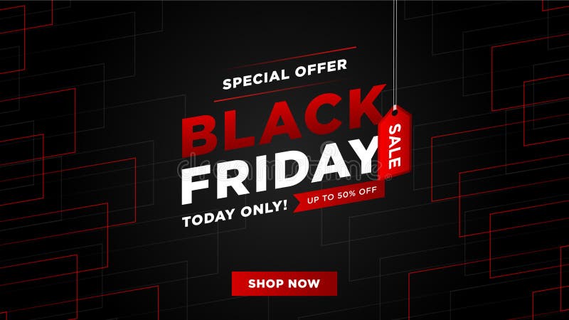 Black Friday Sale Banner. Special Discount Offer Design. Black Friday ...