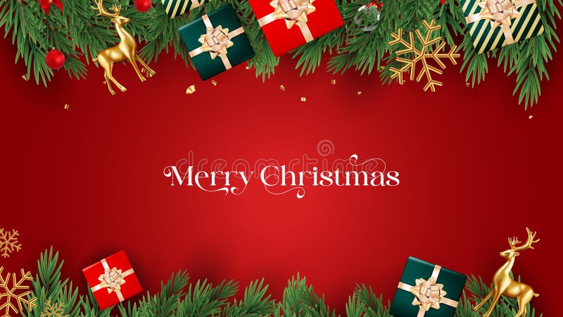 Merry Christmas Lights Background. Christmas Greetings with Wishes ...