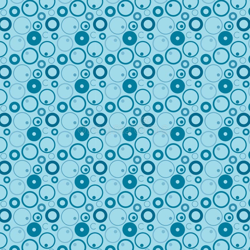Circle Bubble Water Aqua Rain Dot Droplet Pattern Seamless Stock Vector ...