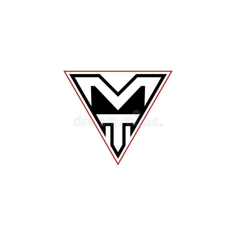 Alphabet Initials Logo TM, MT, T and M Stock Illustration ...