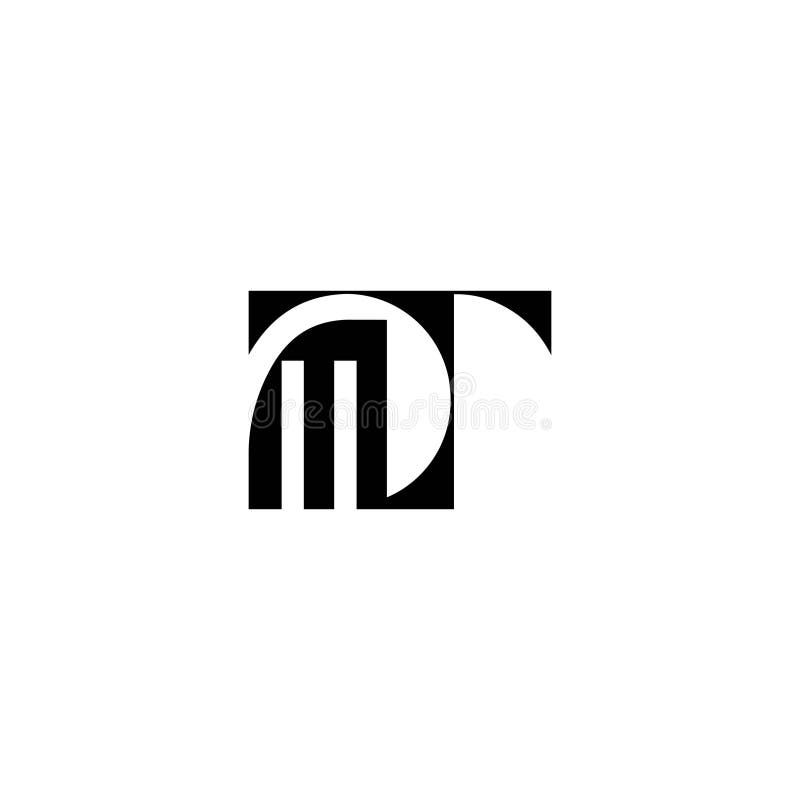 Alphabet Initials Logo TM, MT, T and M Stock Illustration ...