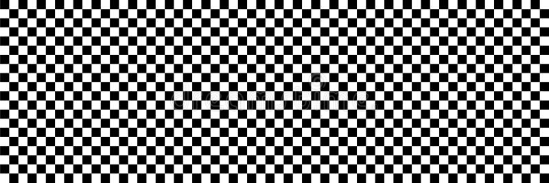 Checkered Racing Flag Horizontal Banner. Seamless Chessboard Pattern in ...