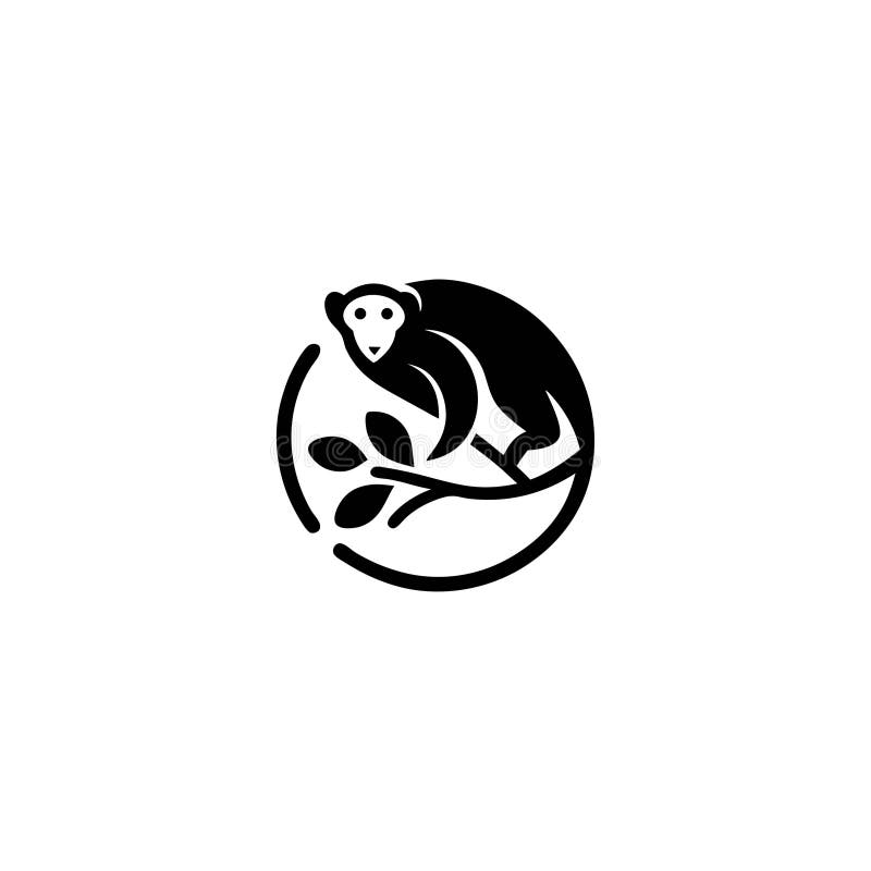 Monkey Logo. Simple Modern Monkey Logo Suitable for Many Businesses ...