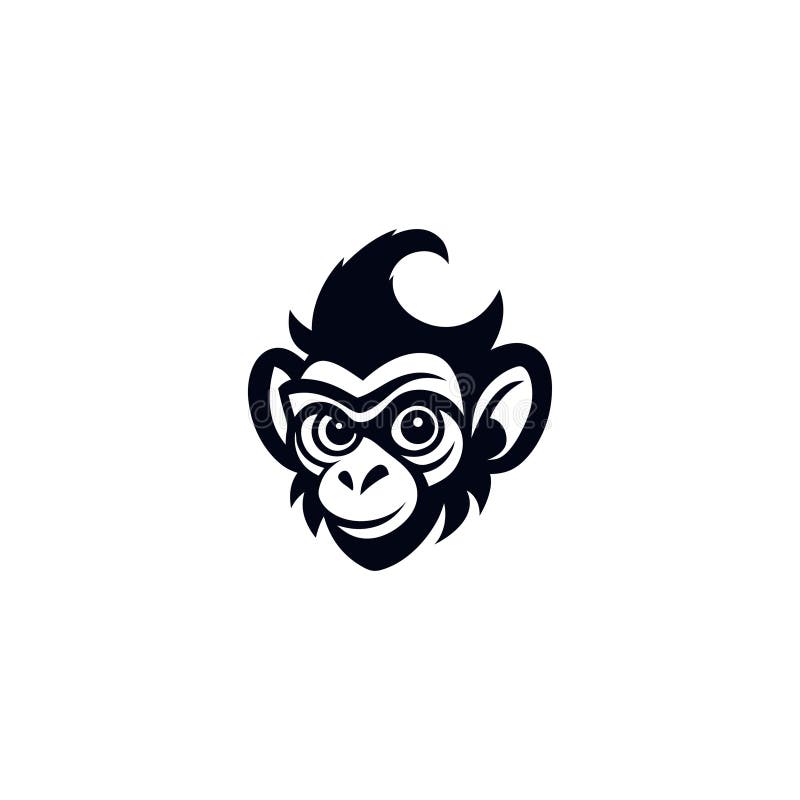 Monkey Logo. Simple Modern Monkey Logo Suitable for Many Businesses ...