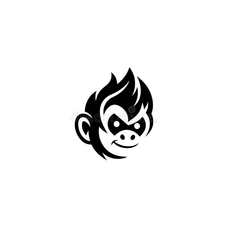 Monkey Logo. Simple Modern Monkey Logo Suitable for Many Businesses ...