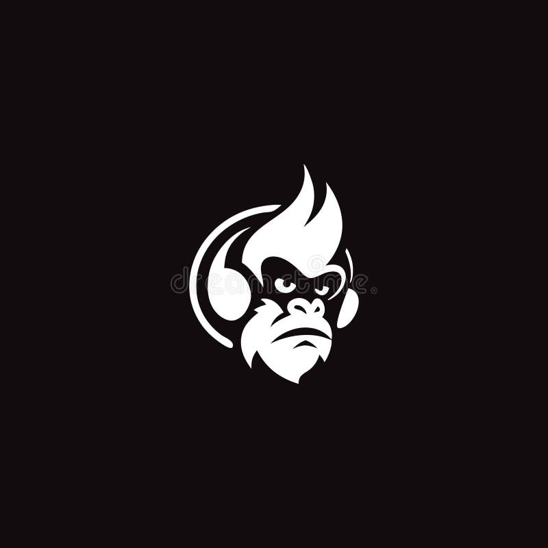 Monkey Logo. Simple Modern Monkey Logo Suitable for Many Businesses ...
