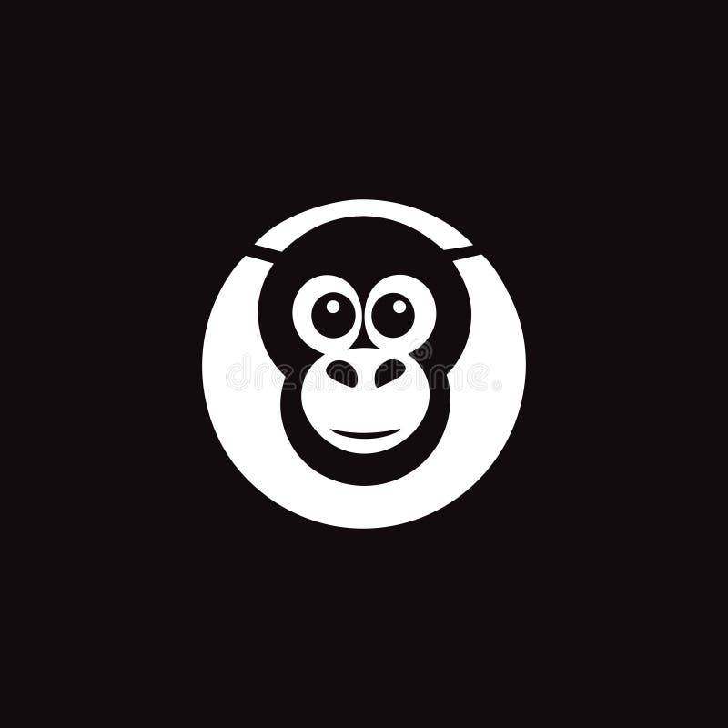 Monkey Logo. Simple Modern Monkey Logo Suitable for Many Businesses ...