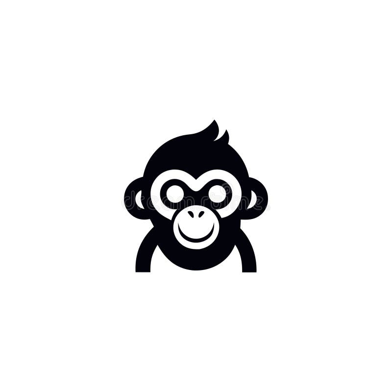 Monkey Logo. Simple Modern Monkey Logo Suitable for Many Businesses ...