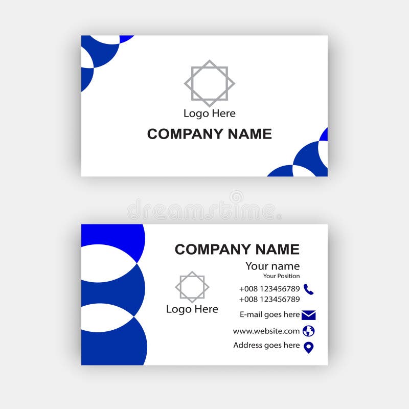 Business Card Design Template, Clean Professional Business Card ...