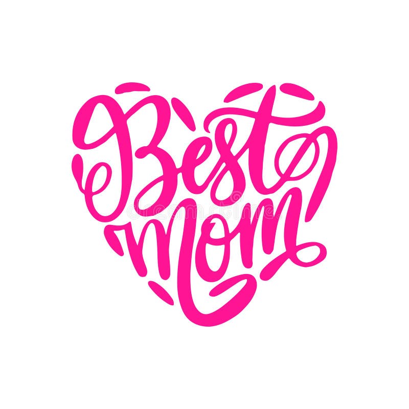 Best Mom Typography Vector Design Stock Vector - Illustration of ideal ...