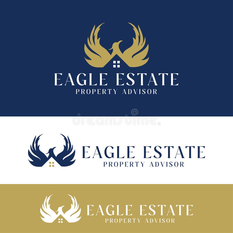 Eagle Estate Property Advisor Business Logo Design Create in Vector ...