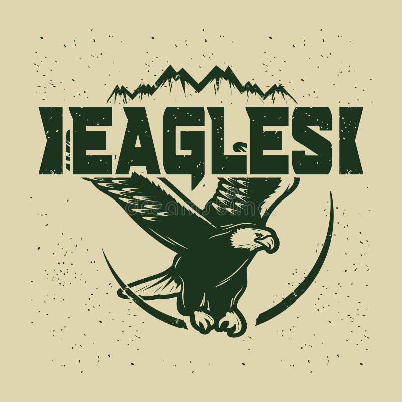 Eagles Vintage Retro Vector Logo Stock Vector - Illustration of ...