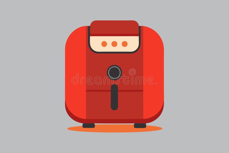 Air Fryer Vector Art Illustration Stock Vector - Illustration of ...