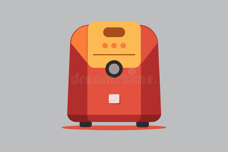 Air Fryer Vector Art Illustration Stock Vector - Illustration of ...