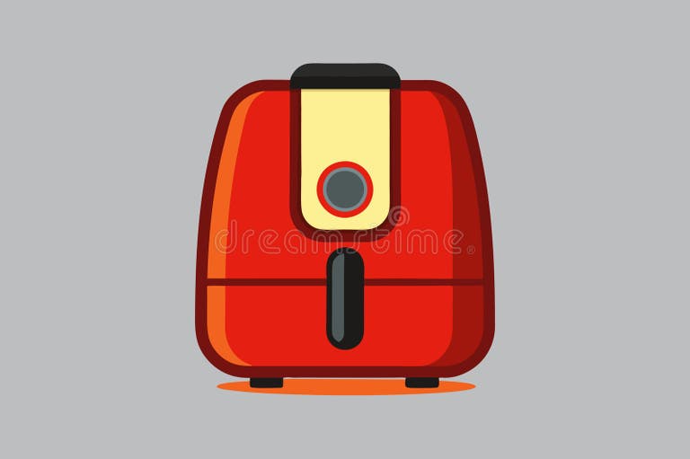 Air Fryer Vector Art Illustration Stock Vector - Illustration of ...