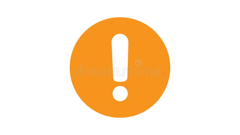 Exclamation mark icon stock illustration. Illustration of urgent ...