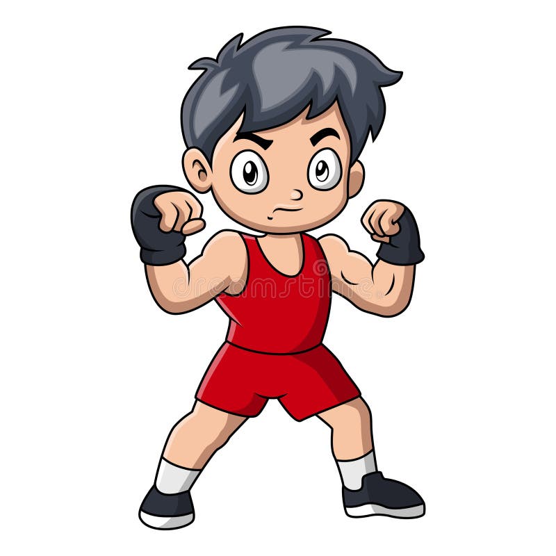 Cute Boy are Exercising at the Gym Stock Vector - Illustration of game ...
