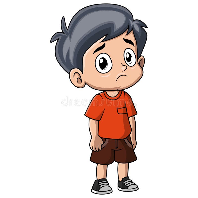 Poor Boy Cartoon Cartoon Drawing Poor Children Waiting For Parents To