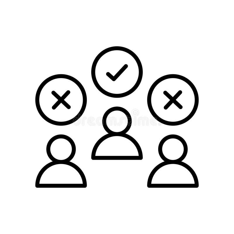 Select Right Candidate Icon in Vector. Logotype, Hiring Candidates ...