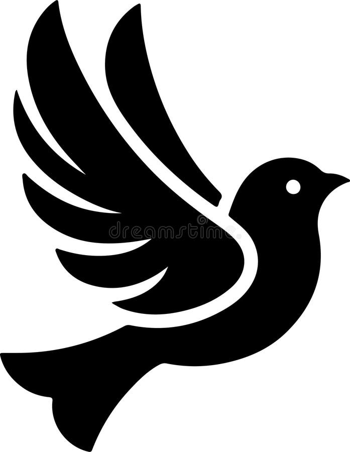 Beautiful Black and White Bird, Male Oriental Magpie Robin Logo Icon ...