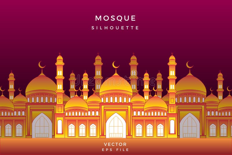 Mosque vector stock vector. Illustration of graphic - 339924002