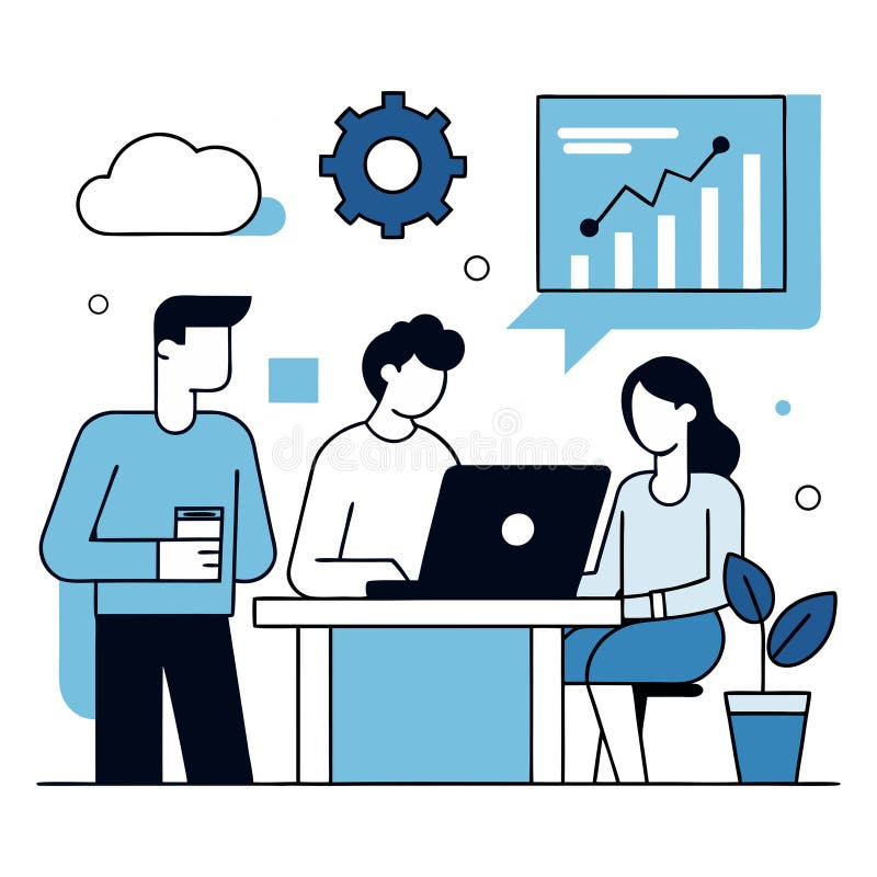 Business Teamwork Concept Design for Project Management and Work ...