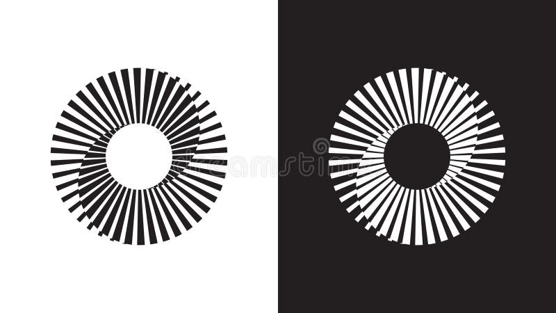 Circular Mobius Strip Spiral Stripes Icon Stock Illustration ...
