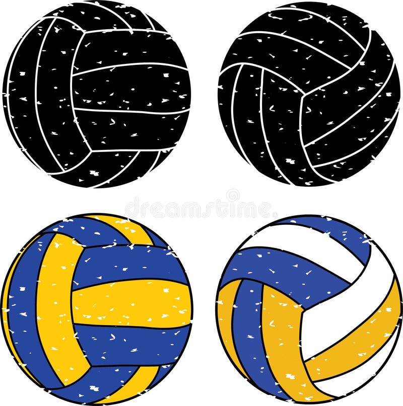 Distressed Volleyball, Sport Silhouette, Volleyball Clip Art Stock ...
