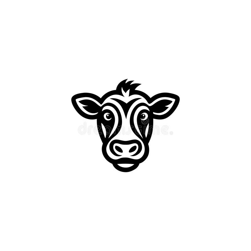 Simple Cow Logo. Cow Made in a Simple Style that Looks Elegant and ...