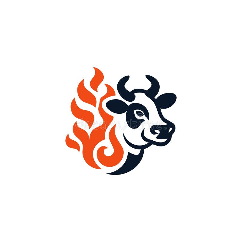 Simple Cow Logo. Cow Made in a Simple Style that Looks Elegant and ...