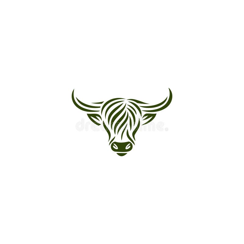 Simple Cow Logo. Cow Made in a Simple Style that Looks Elegant and ...