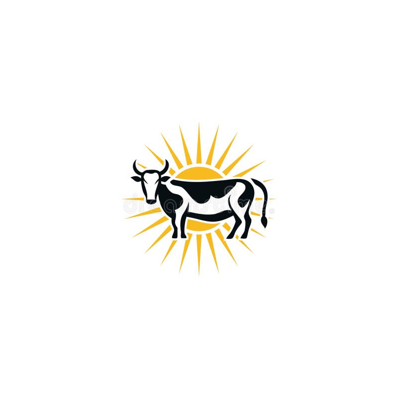 Simple Cow Logo. Cow Made in a Simple Style that Looks Elegant and ...