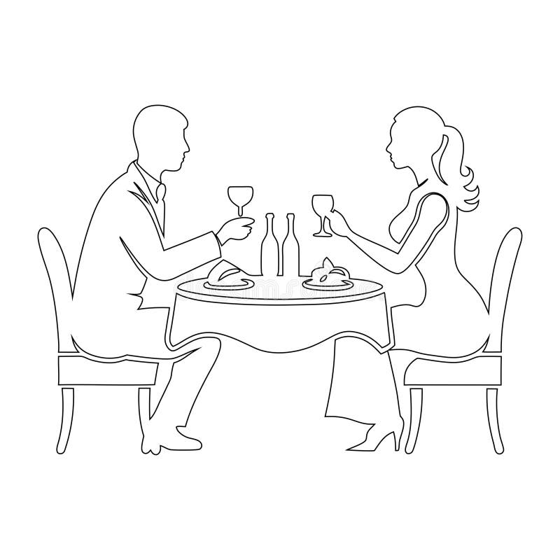 Dining Line Art Stock Illustrations – 10,040 Dining Line Art Stock ...