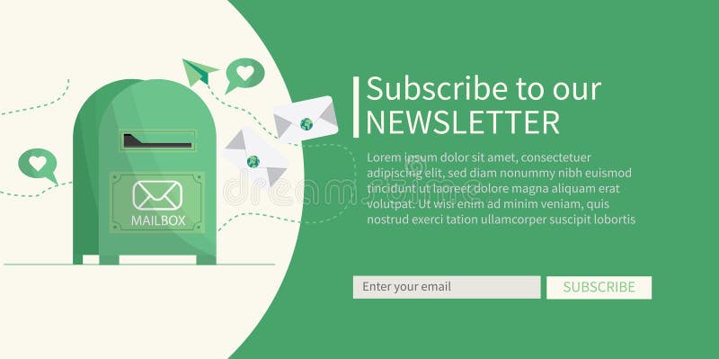 Sustainable newsletter stock illustration. Illustration of cheerful ...