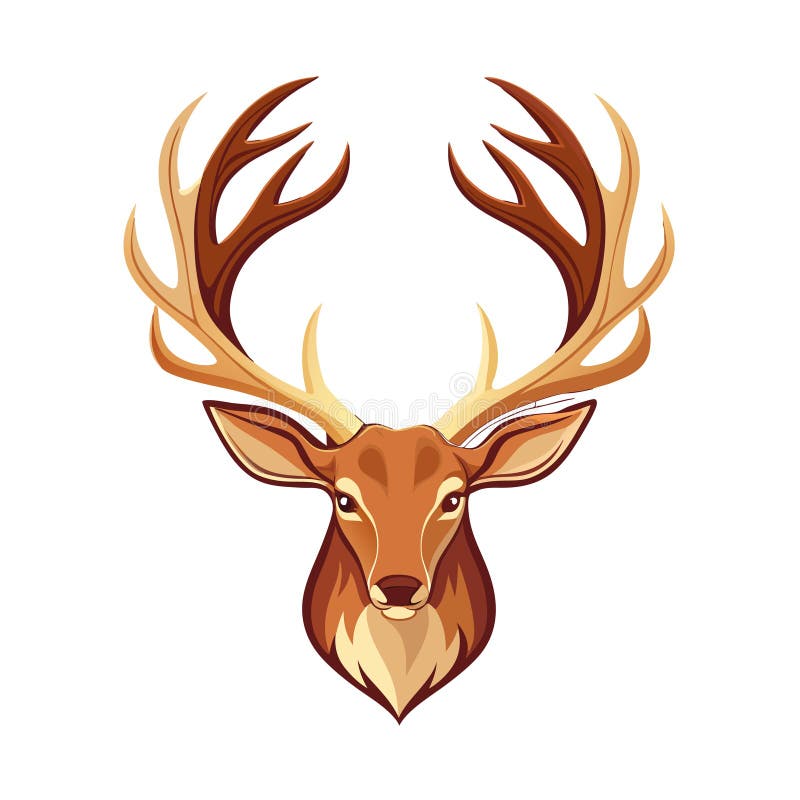 Antler design vector. stock illustration. Illustration of deer - 340550796