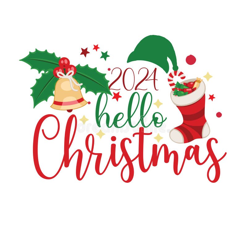 Christmas T-Shirt Design , Hello Christmas . Stock Vector ...